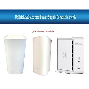 UpBright 12V AC/DC Adapter Compatible with AT&T AirTies Air 4971 4920 4921 Smart Extender Access Point WFEXT4971-41 EPS18R1G-16 MOSO MSP-C1000IC12.0-12W-US ATT 12VDC 1.5A Power Supply Battery Charger