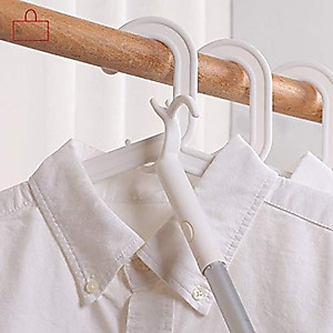 Reach Stick Clothes Pole with Hook 45" Extend Long Pole Closet Garment Telescoping Pole with Long Handle for High Reach Areas, Perfect for College Dorm