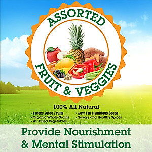 Bird Street Bistro Parrot Food Sample 4 Pack - Parakeet Food - Cockatiel Food - Bird Food - Cooks in 3-15 min w/Natural & Organic Grains - Healthy, Non-GMO Fruits, Healthy Orientated Spices