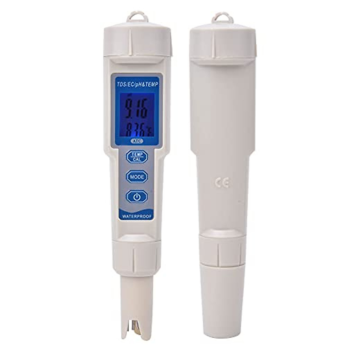 Oumefar Water Quality Tester 4in1 PH/EC/TDS/Temperature Water Quality Monitor for Food Processing Drinking Water Monitor