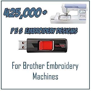 425,000 Embroidery Machine Patterns Designs Collection in PES Format