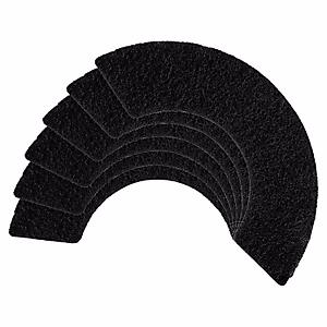 NQEUEPN 6pcs Carbon Filters for Litter Robot 4, Activated Charcoal Filters Replacement Carbon Filters for Litter Box Cat Litter Box Filters Replacement Suitable for Litter Robot 4 (Black)