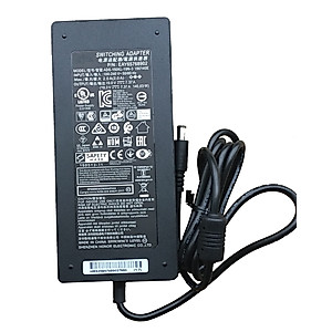 PowerTech AC Adapter - Power Supply for LG 34WN80C-B & 34WN80C Curved UltraWide Monitor, 34W, 5V DC, Black, Barrel Connector
