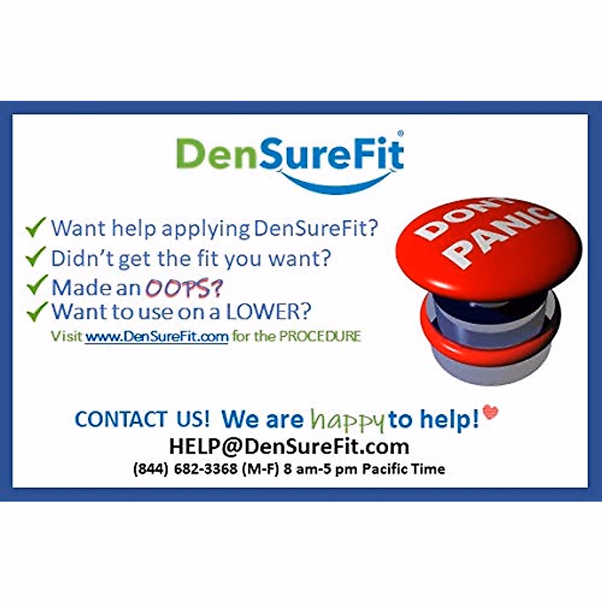 DenSureFit Upper Denture Reline Kit