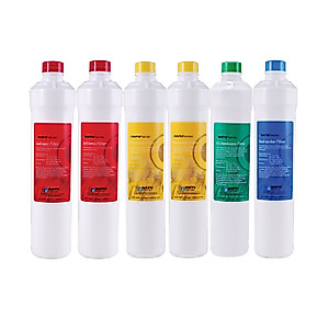 Watts Premier WP531155 RO Pure Reverse Osmosis Filtration System Water Filter Replacement Cartridge, Multicolor, 6 Pack