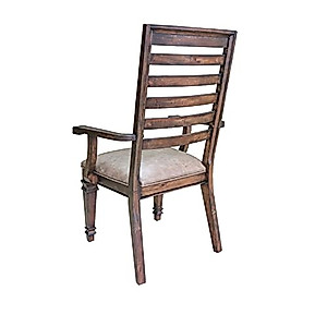 Coaster Furniture Delphine Ladder Back (Set of 2) Arm Chair Brown Vintage Dark Pine 192743