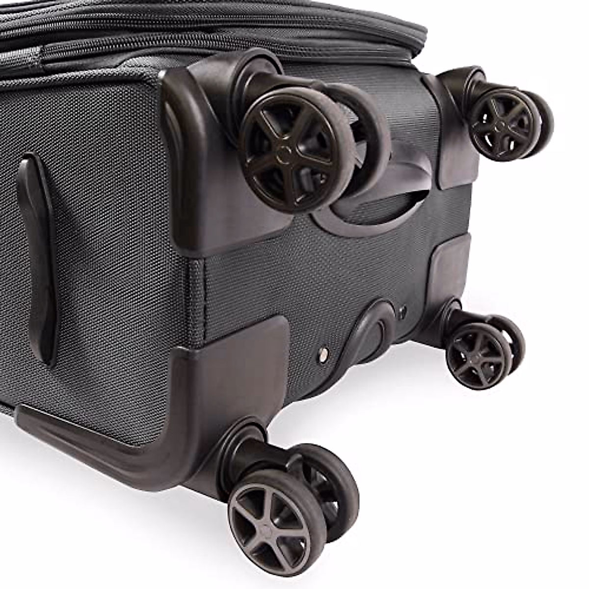 Brookstone Luggage Harbor Spinner Suitcase, Dark Charcoal, Carry-On
