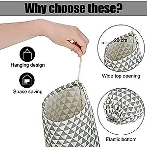 2 Pieces Plastic Bag Holder Grocery Shopping Bags Carrier Hanging Storage Bag Garbage Bag Organizer for Home Kitchen Travelling Supplies