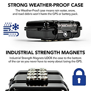 Brickhouse Security GPS Car Tracker - Hidden Tracker for Vehicles - Long Lasting Battery 140-Day LTE GPS Tracking Device for Vehicles with Magnetic Case & Extended Battery - Subscription Required