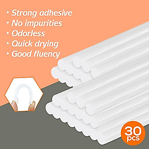 Krightlink Hot Glue Gun Kit with 30 Glue Sticks, Fast Preheating Hot Melt, High Temp for School Crafts DIY Arts and Quick Home Repairs (20w)