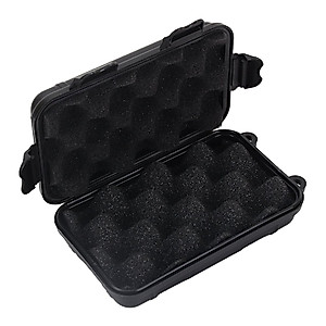 VGEBY Waterproof Box, Outdoor Waterproof Shockproof Storage Box with Foam Floating Survivor Small Waterproof Box