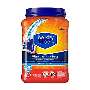 Berkley Jensen Ultra Laundry Pacs, 120 ct,, 100 Oz ()