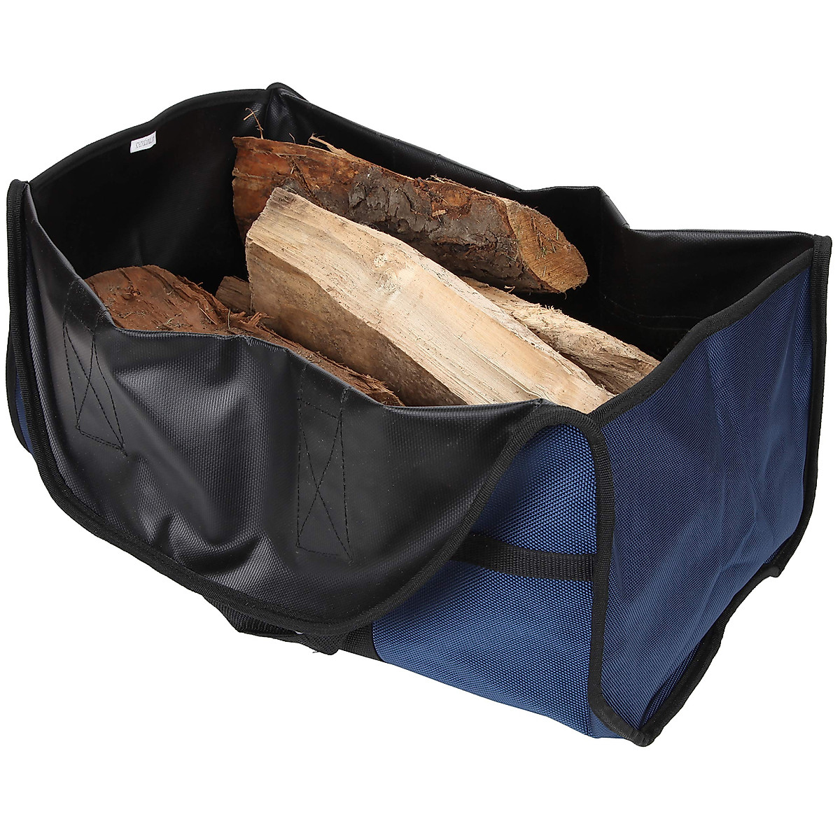 SC Lifestyle Premium Firewood Log Carrier- Wood Tote (Navy Blue)