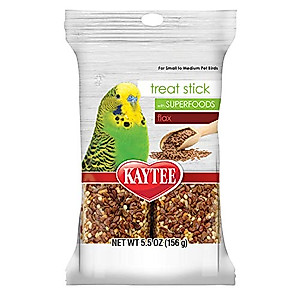 Kaytee Pet Bird Superfood Treat Stick, Flax, 5.5 oz