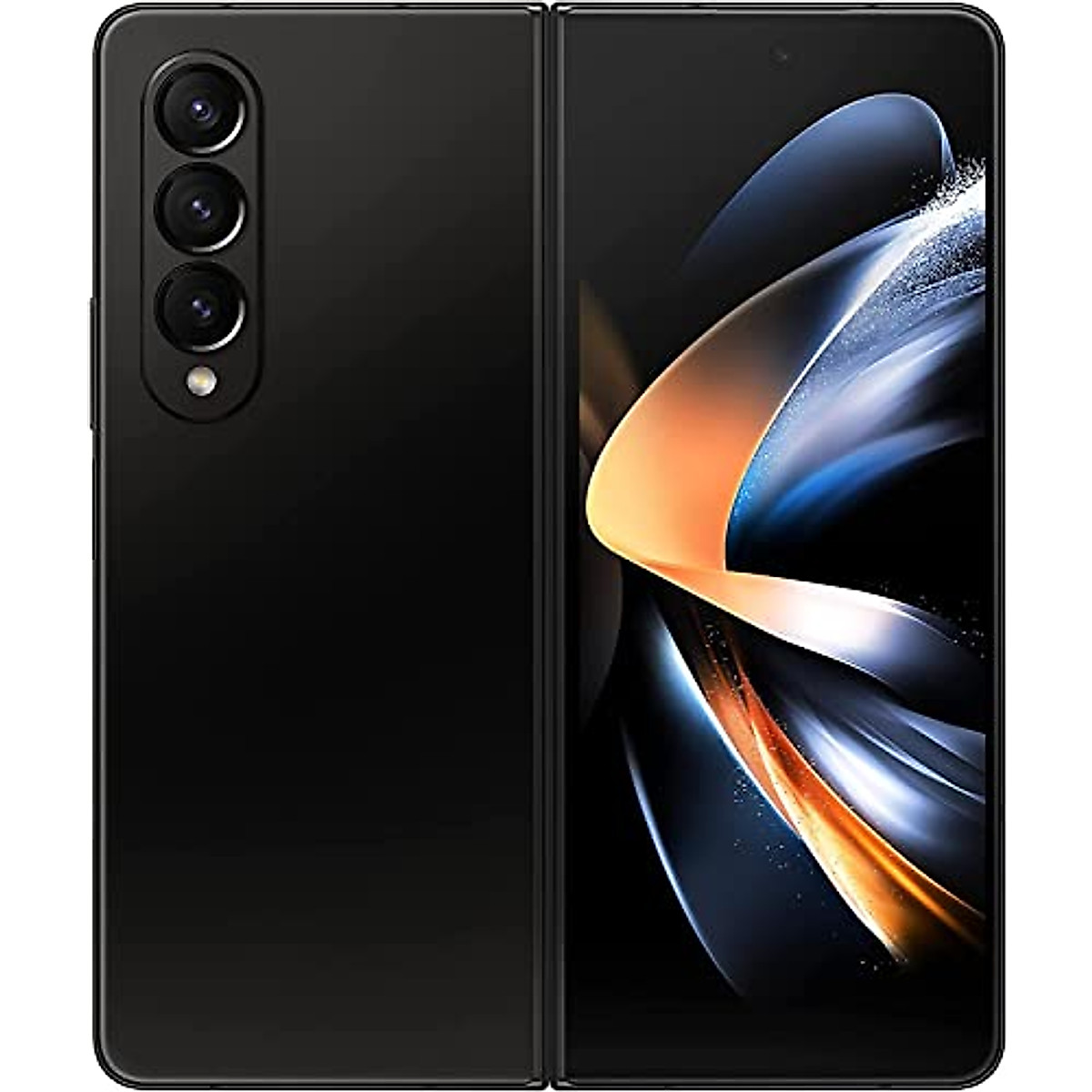 Galaxy Z Fold 4 Cell Phone, Factory Unlocked Android Smartphone, 256GB, Flex Mode, Dual Sim (1x eSim + 1x Nano) Multi Window View, Foldable Display, Korean International Version, Phantom Black
