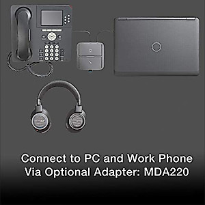 Poly Plantronics Voyager 8200 UC Bluetooth Wireless Headset - Stereo, USB Dongle - Compatible with Teams, Zoom, Meet, for PC, Mobile, Music, Video, Voice - Global Teck Bundle with AC Charger