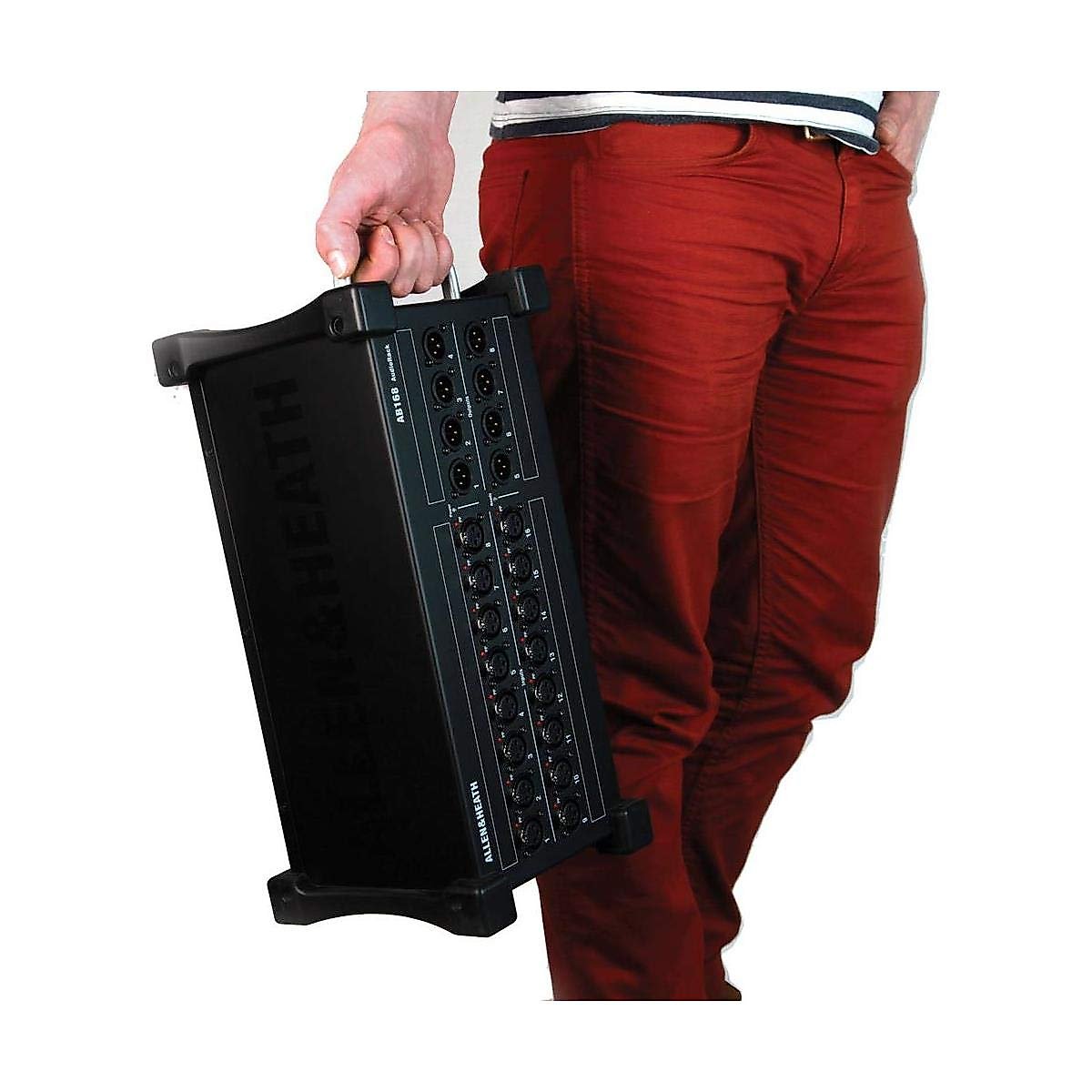 Allen & Heath AB168 Remote Audio Rack/Portable Stage Box for GLD and Qu Series, 16 XLR Input, 8 XLR Output (AH-AB-168)