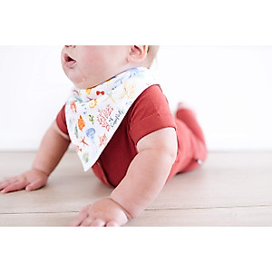Copper Pearl Baby Bandana Drool Bibs for Drooling and Teething Gift Set 'Nautical' (Pack of 4)