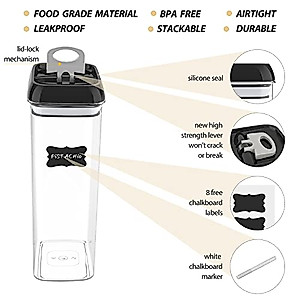 Tiawudi 4 Pack Large Pasta Storage Containers, 3.2L Each, Airtight Food Storage Containers for Kitchen Organization, Pantry Organization and Storage, Ideal for Spaghetti, Pasta & Noodles