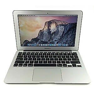 Apple MD711LL/A MacBook Air 11.6-Inch Laptop (1.3GHz Intel Core i5 Dual-Core, 4GB RAM, 128GB SSD, Wi-Fi, Bluetooth 4.0) (Renewed)