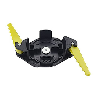 ACFHRL2 AC052N1 2-in-1 Fixed Line and Bladed Head kit Compatible with RYOBI Auto Feed String Trimmers - with String Trimmer Replacement Spool Line & Spool Cap & Serrated Blade - Complete Equipment