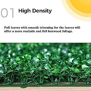 HWT 12 Pcs 20"X20"Grass Wall, Greenery Backdrop, Grass Wall Panels, Hedge Wall UV-Protected Green Wall Decor Boxwood Panels Indoor & Outdoor Event Backyard Decor