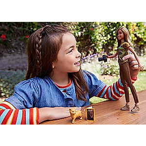 Barbie Photojournalist Doll, Brunette, Inspired by National Geographic for Kids 3 Years to 7 Years Old