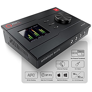 Zen Q Synergy Core Audio Interface, 14x10 Bus-Powered Thunderbolt 3 Interface for Recording Music, with Onboard Real-Time Audio Recording Effects, XLR Interface Connection - Antelope Audio