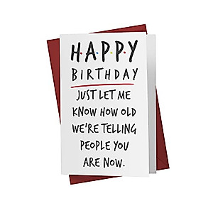 Funny Birthday Card For Men and Women, Single Large 5.5 x 8.5 Happy Birthday Card For Him Or Her, Birthday Card For Husband, Birthday Card For Brother - Birthday Card For Sister, Birthday Card For Son, Nephew, Niece - Karto - You Are Now Happy