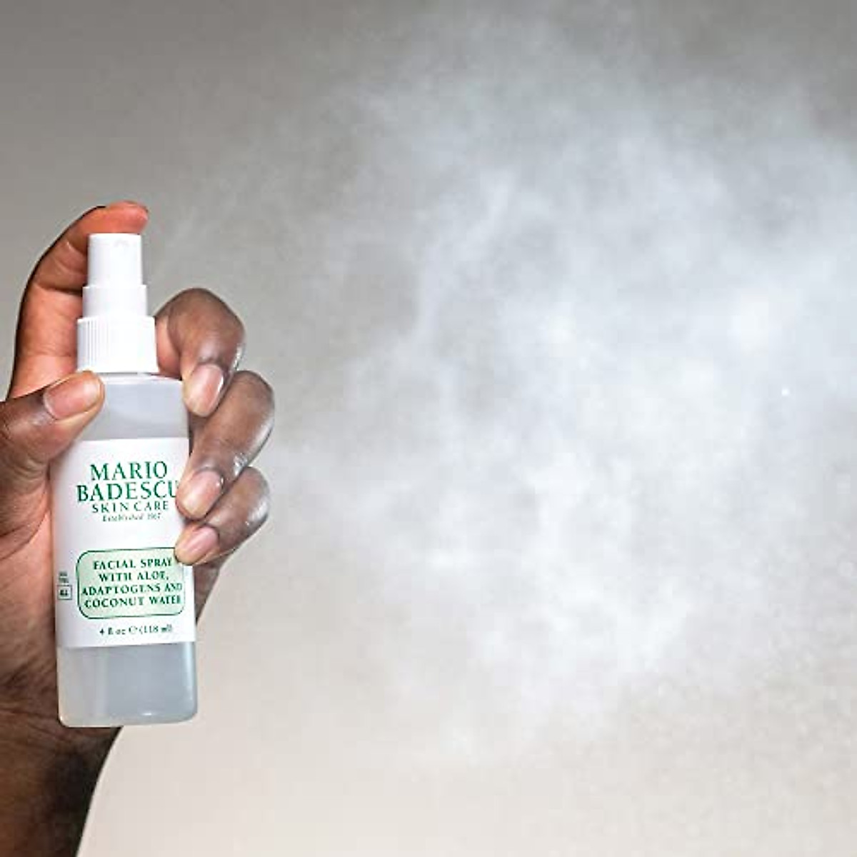 Mario Badescu Setting Facial Spray Mist with Aloe & Coconut Water, Refreshing and Hydrating Makeup Spray, Alcohol Free, Fragrance Free, Dye & Sulfate Free