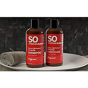 SO Jamaican Black Castor Oil Extreme Hydration & Detangling Shampoo | Prevent Hair Damage | Get Silky, Soft, Shine | Effective For Men & Women All Hair Types 12 Oz /354 mL