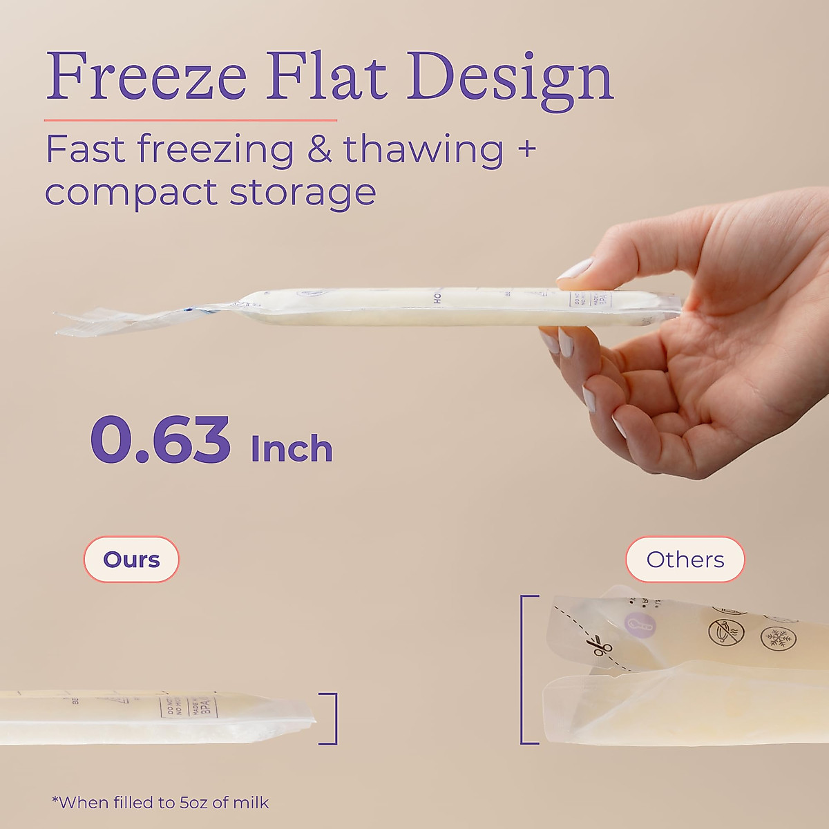 Lansinoh Breastmilk Storage Bags, 50 Count with 2 Pump Adapters, Baby Essentials, Fast Freeze & Thaw Breast Milk Bags for Baby Bottle Feeding, Superior Strength & Stretch, 6 Ounce