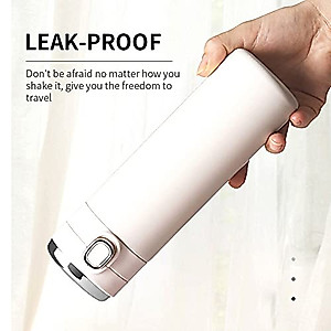 Smart Insulated Water Thermos Bottles - Portable Water Bottles Real-time Temperature Display Travel Coffee Mug With Leak-proof Button Thermos Water Bottle