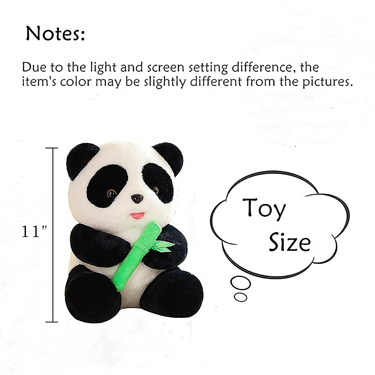 AUCOOMA Panda Stuffed Animal for Kids Girls Toddlers, Stuffed Panda Plush Toy Gift (11")