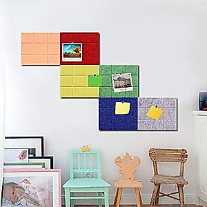 Creative Jiugongge Felt Wall Stickers Pack of 4, Cork Board Bulletin Board, Kindergarten Background Photo Wall, Message Board