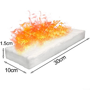 ZYNCUE 3pc Calcium-Magnesium-Silicate Fibres Firplace Firebox Safety Bio Fire Blanket for Bioethanol Fireplace Indoor Gel & Ethanol Ceramic Sponge