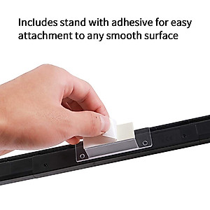 Aokin USB Sensor Bar for Wii, Replacement USB Wired Infrared Ray Sensor Bar for Nintendo Wii, Wii U, Includes Clear Stand, Silver/Black