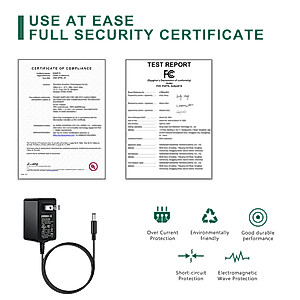FITE ON 12V Adapter Replacement for RENPHO EM-2016C 2016, RF-EM2018C EM-2018C & Naipo Cordless Neck & Shoulder Massagers Power Supply Cord Charger