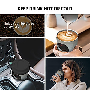 Insulated Coffee Mug Loon Birds 17oz Double Wall Vacuum Stainless Steel Tumbler With Leak-Proof Lid And Handle, Cute Travel Thermos Mug For Cold Hot Drinks