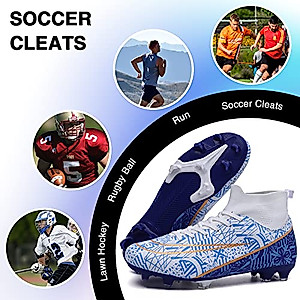 Mens Soccer Shoes Soccer Cleats Women Football Cleats Tacos De Futbol para Hombre Football Shoes for Turf Futsal Shoes Cleats Football Turf Cleats Professional Football Training Boots AG FG