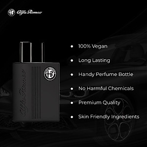 Alfa Romeo Alfa Romeo Black Men EDT Spray 4.2 oz