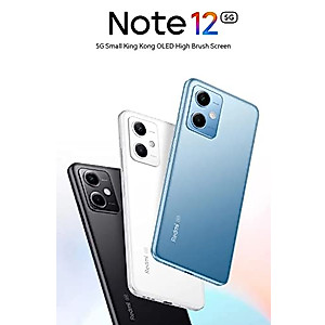 Xiaomi Redmi Note 12 5G (128GB + 6GB) Factory Unlocked 6.67" 48MP Triple Camera (ONLY T-Moble/Tello/Mint USA Market) + Extra (w/Fast Car Charger Bundle) (Mystique Blue)