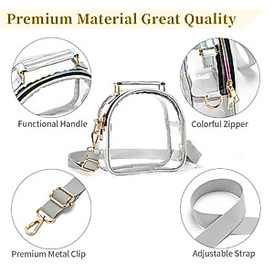 COROMAY Clear Purse for Women, Clear Bag Stadium Approved, Transparent Purse Handbag