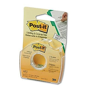 Removable Cover-Up Tape, Non-Refillable, 1/3" x 700" roll [Set of 2]