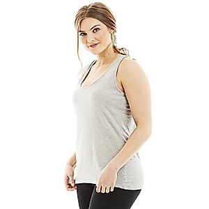 Caramel Cantina 3 Pack Cotton Racerback Tanktop (Large, Black/H.Grey/Mint)