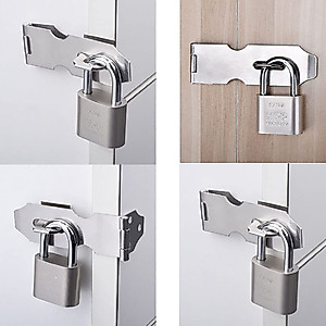 WANLIAN 40mm Compact Master Lock with 4 Keys, Champagne Gold