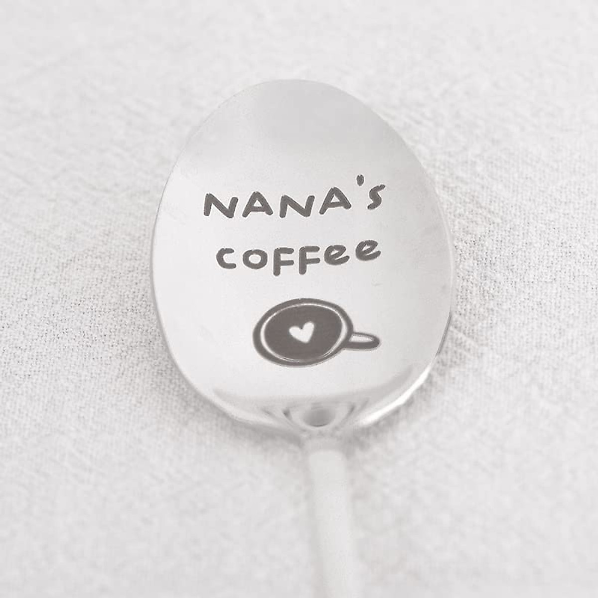 Nana Gifts from Grandkids Granddaughter Grandson Grandmother Coffee Spoon Engraved Grandma Granny Birthday Mother's Day Gift Spoons for Coffee Lovers