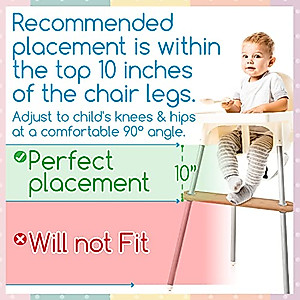 Impresa Bamboo Foot Rest for IKEA High Chair Accessories - High Chair Foot Rest To Increase Your Baby's Comfort While Eating - Impresa Wooden Foot Rest Compatible with IKEA Antilop High Chair and More