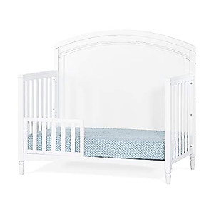 Child Craft Stella 4-in-1 Convertible Crib, Baby Crib Converts to Day Bed, Toddler Bed and Full Size Bed, 3 Adjustable Mattress Positions, Non-Toxic, Baby Safe Finish (Matte White)
