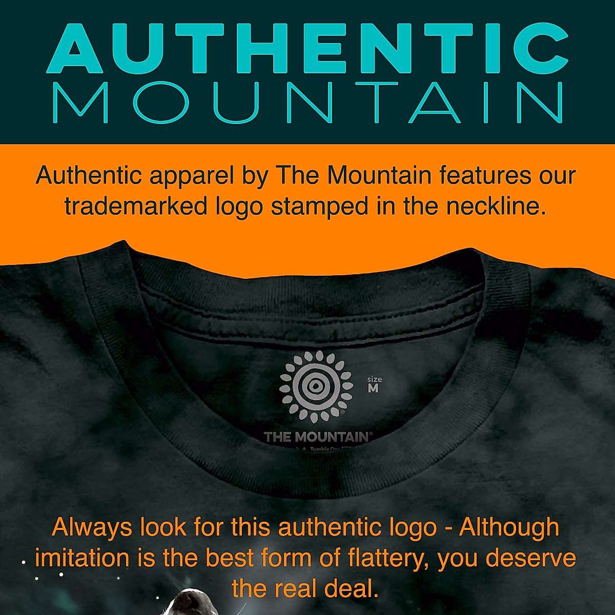 The Mountain mens Dog Selfie T Shirt, Blue, Medium US